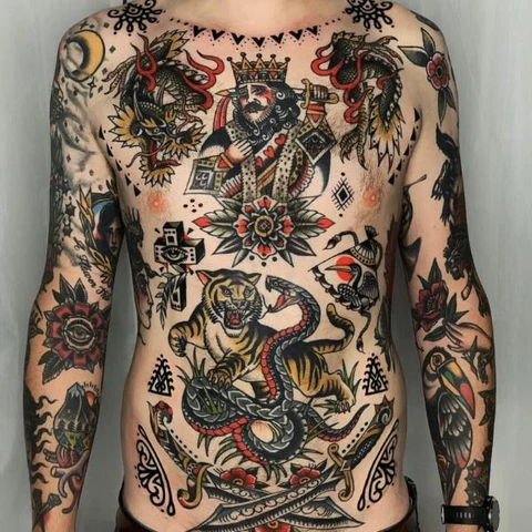 Get Inspired by 50 Great Patchwork Tattoos Ideas - fixthelife