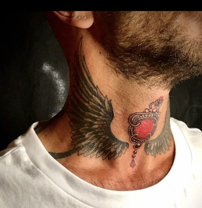 50+ WINGS NECK TATTOO IDEAS TO INSPIRE YOU! | fixthelife