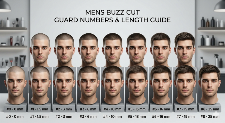 Buzz Cut Guard Numbers Explained: Which Length Should You Choose ...